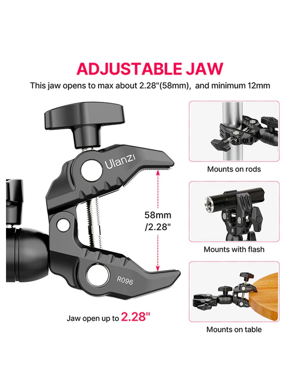 Ulanzi R096 Doble Super Clamp