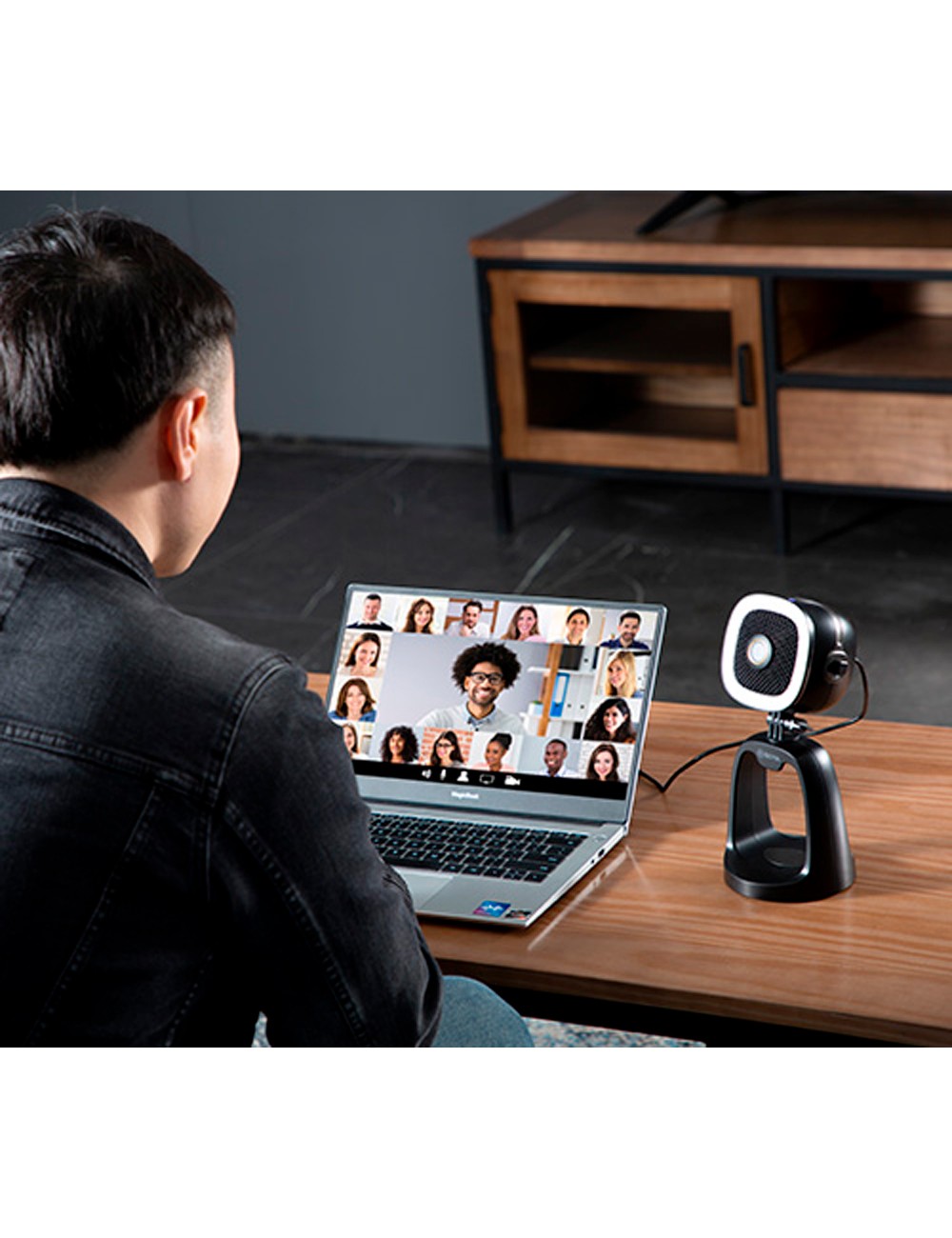 Boya BY-CM6B All in One, Micrófono, Cámara 4K y Luz Led