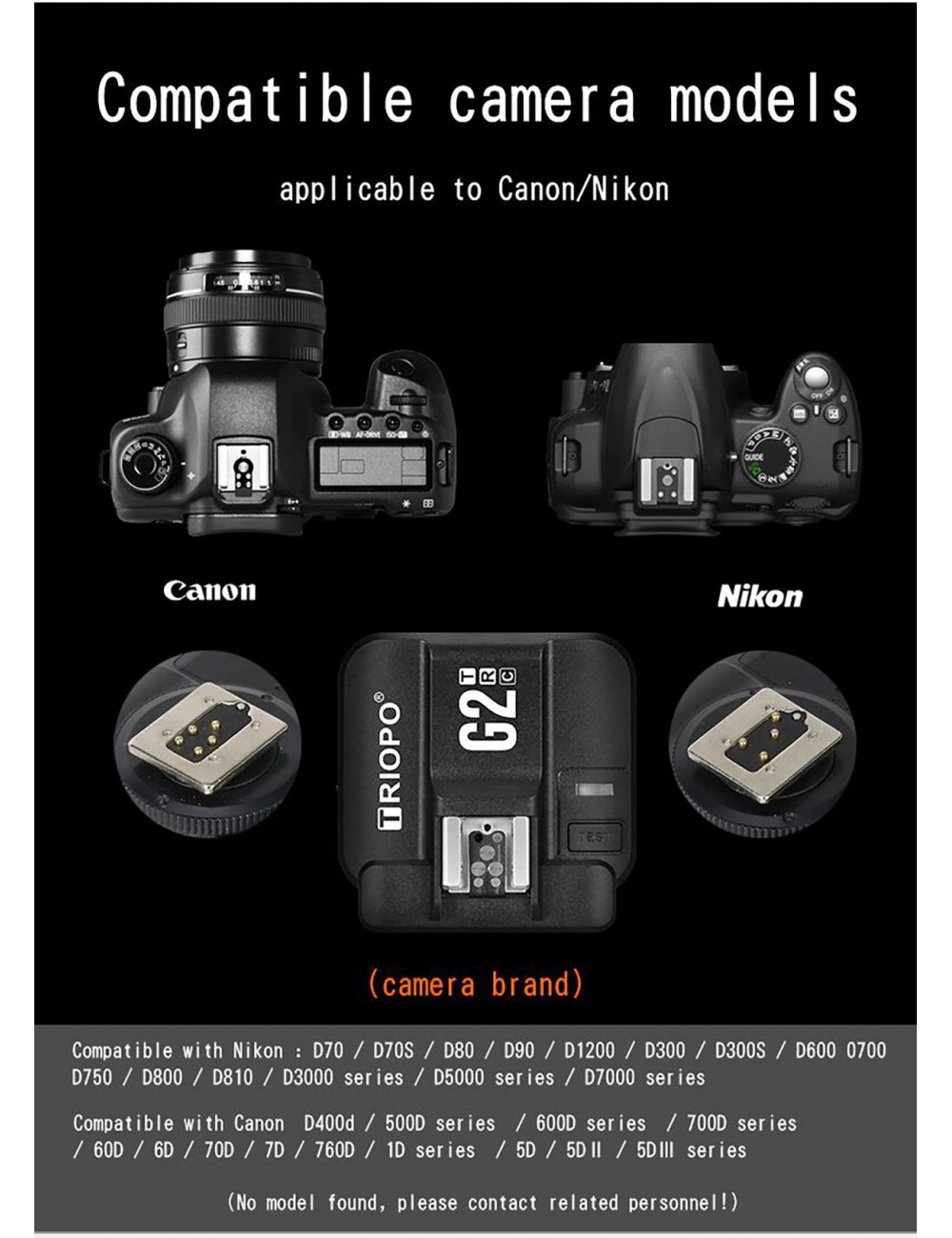 Triopo G2 Trigger Receptor o Transmisor Para Canon