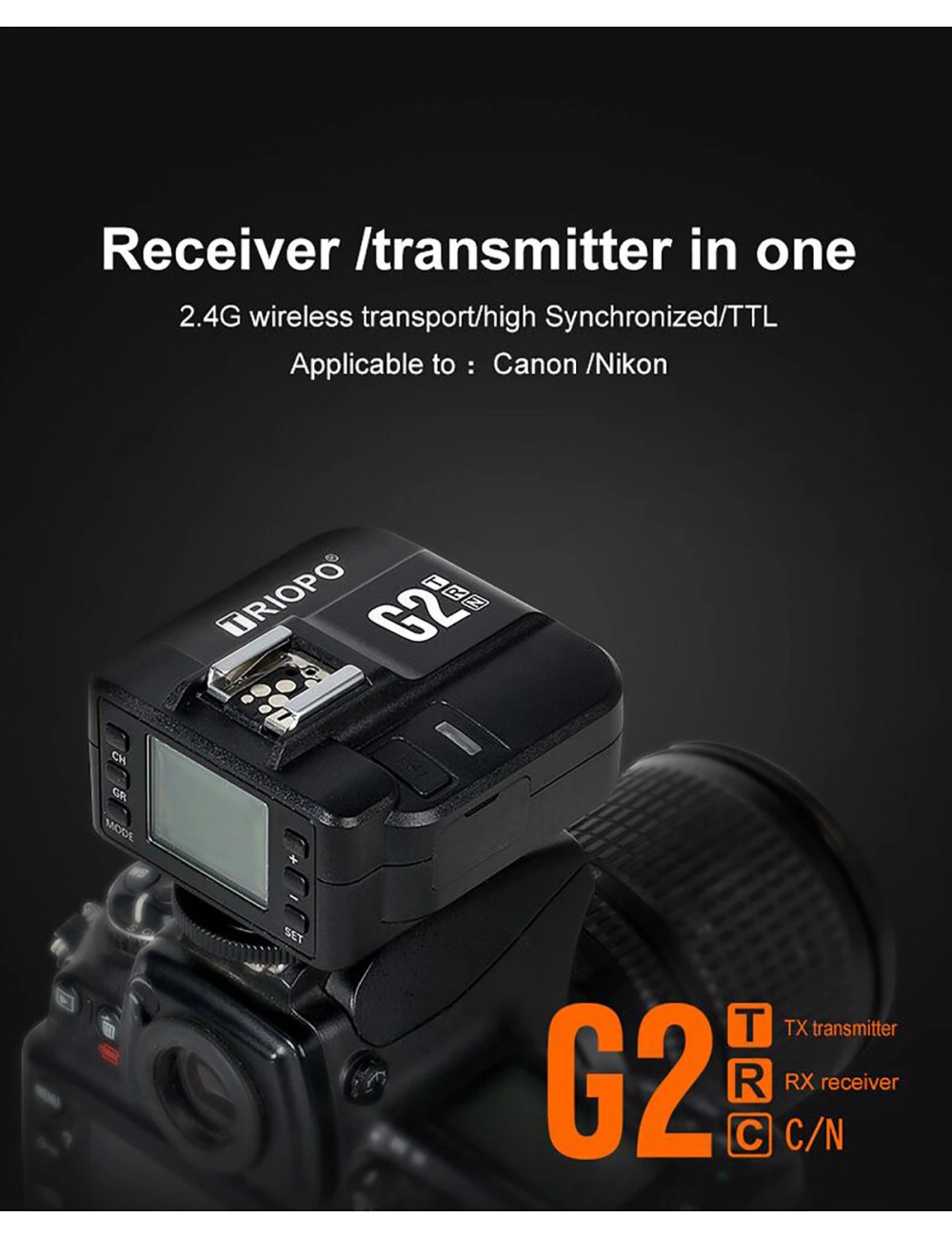 Triopo G2 Trigger Receptor o Transmisor Para Canon
