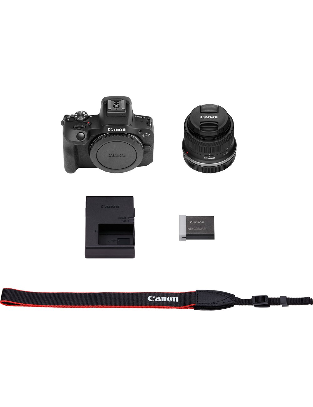 Canon EOS R100 Mirrorless Cámara Con Lente 18-45mm