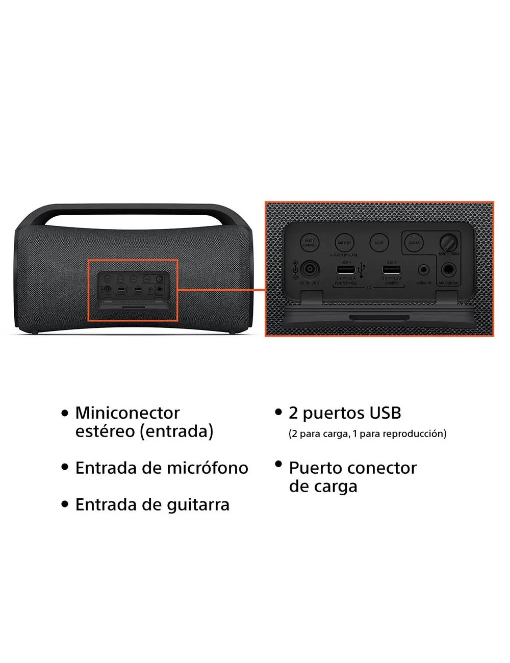 sony Parlante inalámbrico portátil XG500 de la serie X