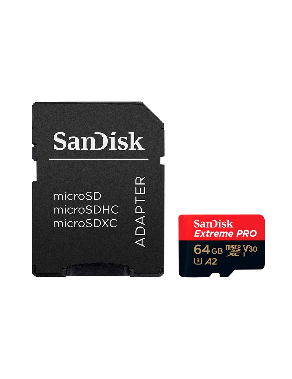 SANDISK MICRO SD CON/ADAP. 64GB 200MB/90MB 667X EXTREME PRO