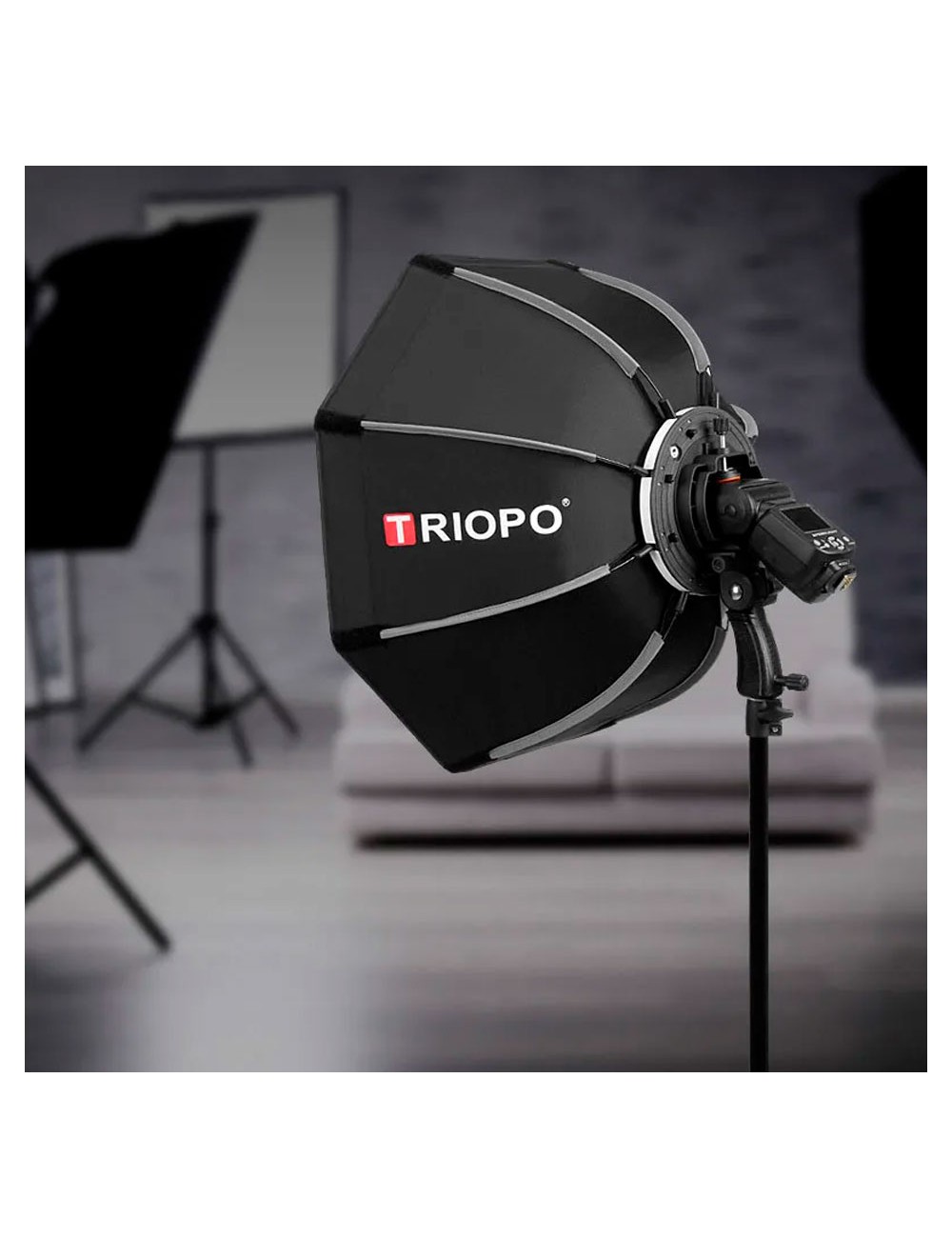 Triopo KS2-55 Softbox Octogonal Para Speedlight Con Empuñadura 55cm