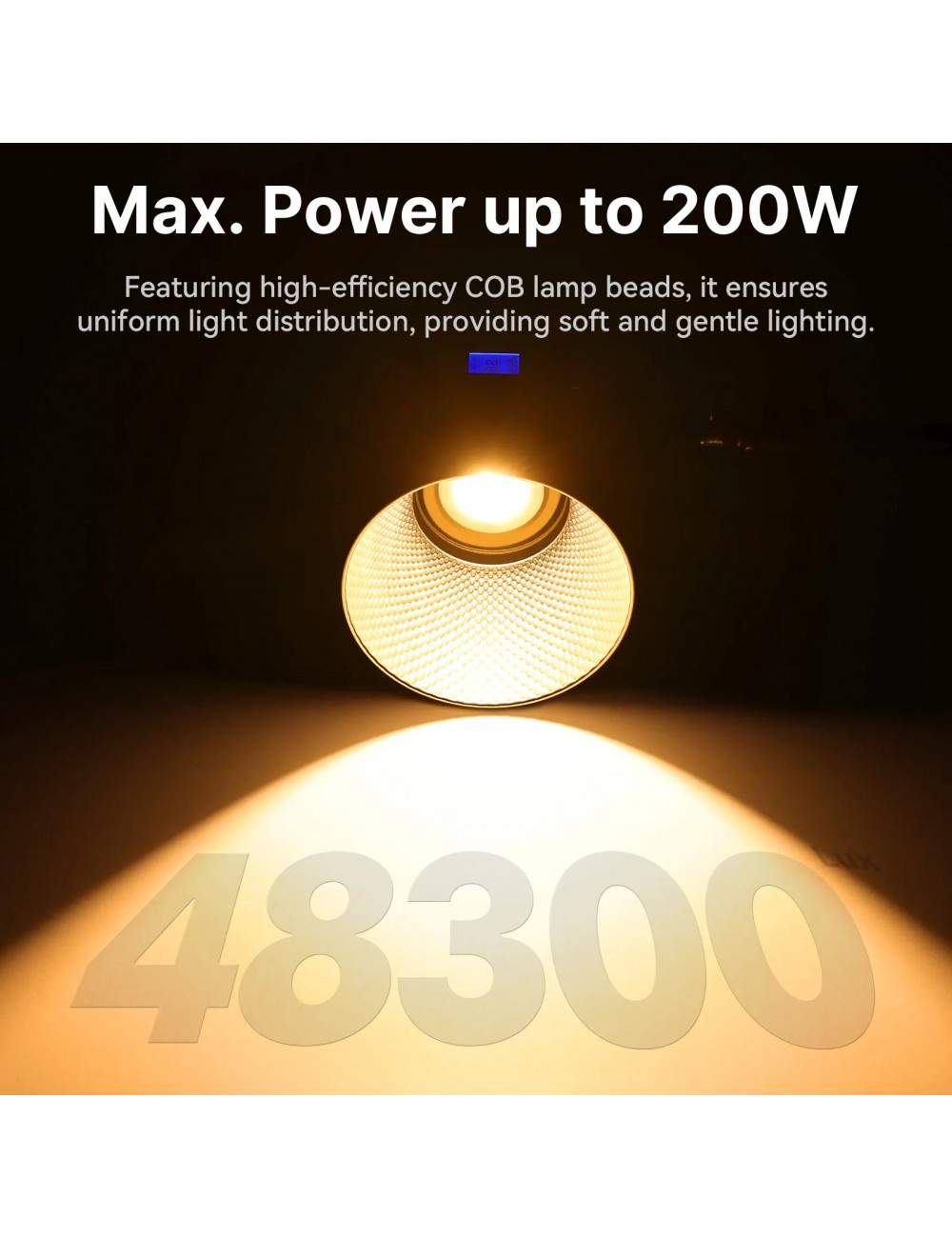 Ulanzi VL-200Bi Led Bicolor 200W Con Fuente de Poder P016