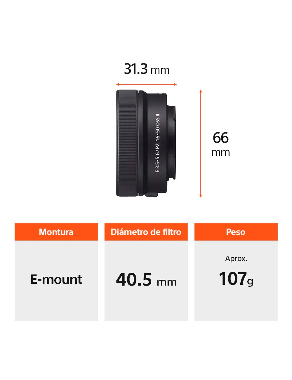 Sony Cámara ZV-E10 II para vlogs + Lente 16-50mm