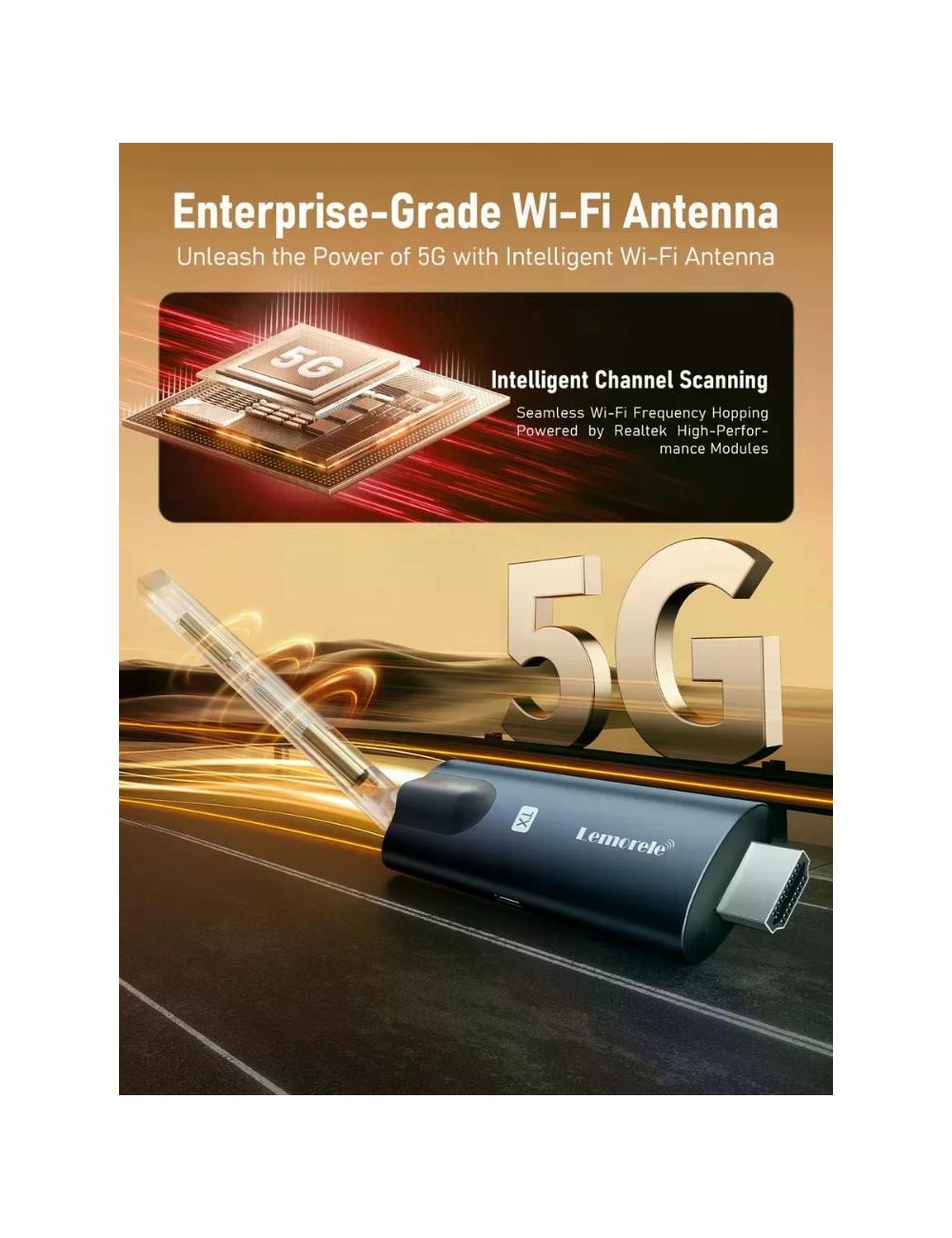 Lemorele R1010 Transmisor Video Inalámbrico Un Transmisor y DOS ...