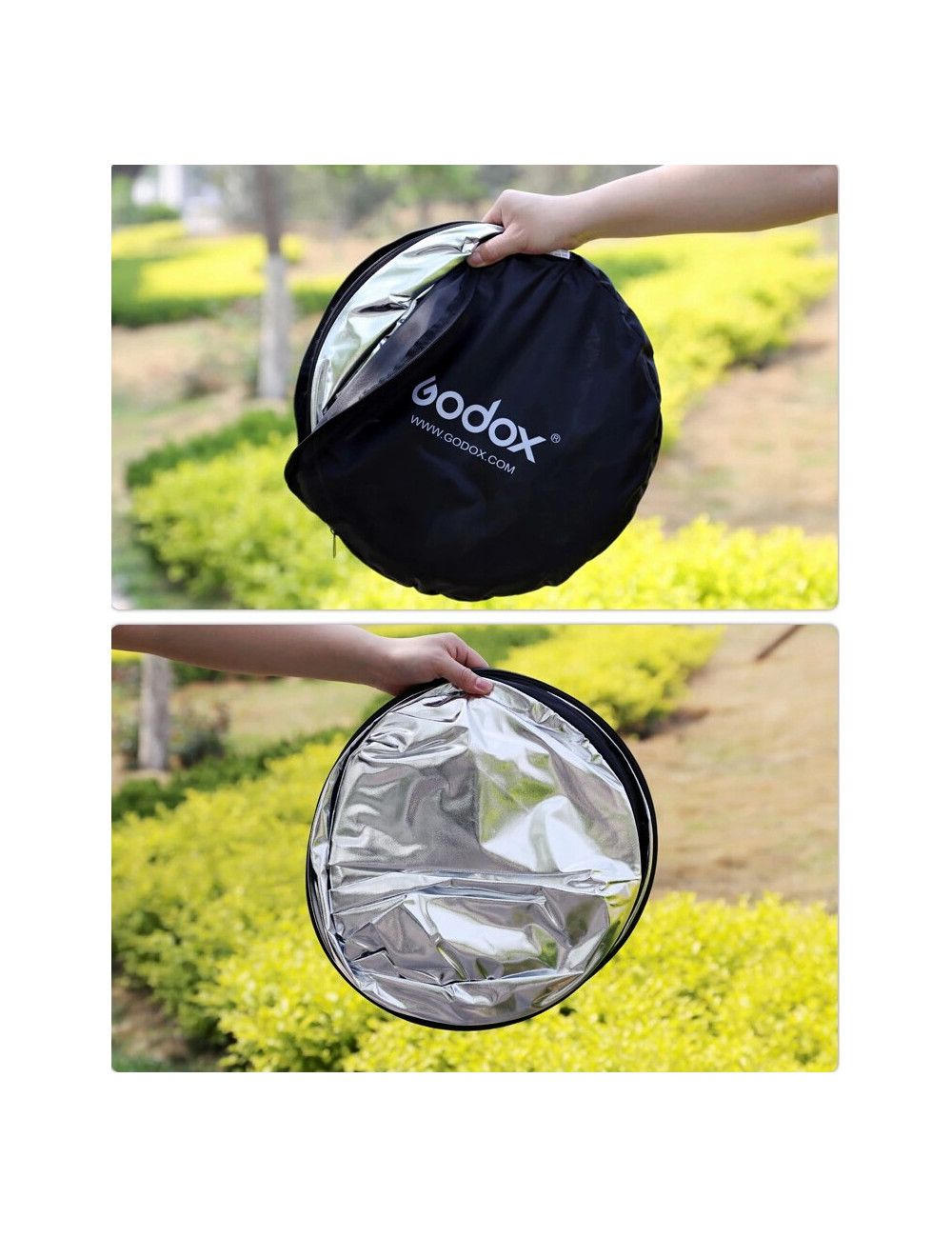 Godox Reflector 5 en 1 de 110 cm con Superficies Intercambiables