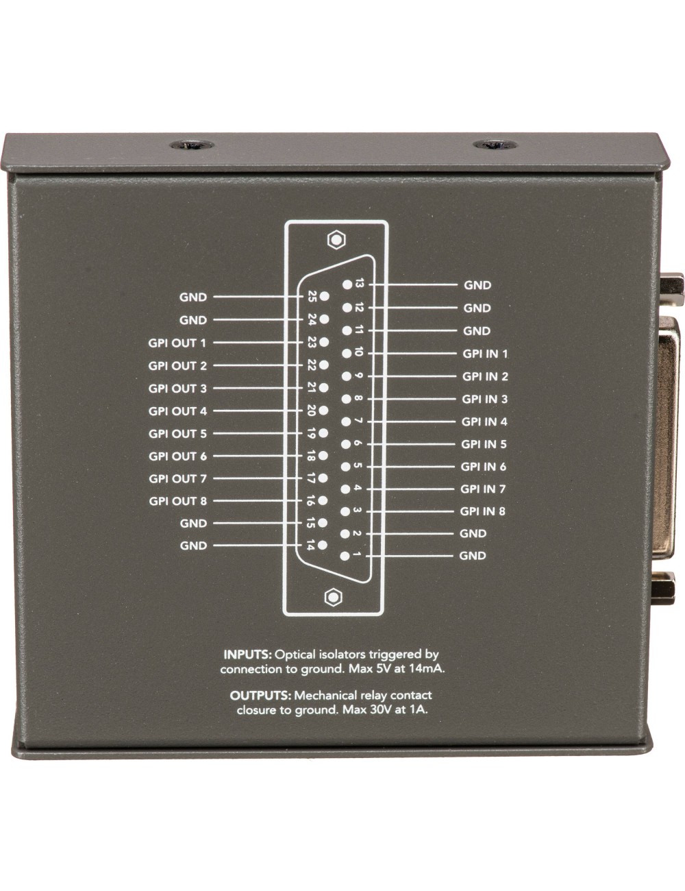 Blackmagic Gpi And Tally Interface - Conversor De Señales Gpi / Tally ...